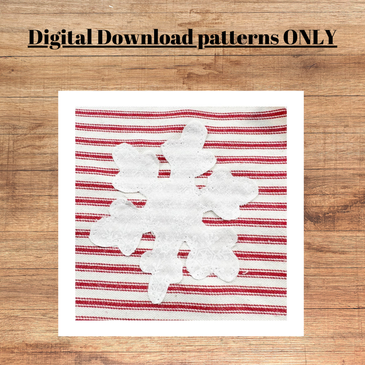 Snowflake applique pattern – Lisa’s Little Things LLC
